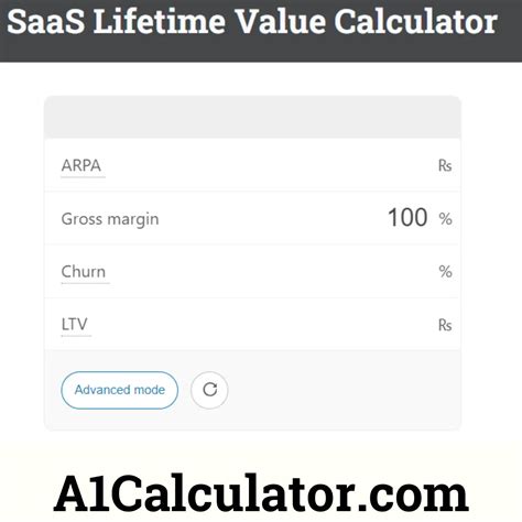 Saas Lifetime Value Calculator A1calculator