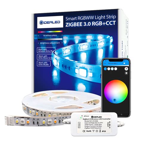 Smart ZigBee Controller Dimmable Ambiance LED Kit With M RGBCCT LED Light Strips Compatible