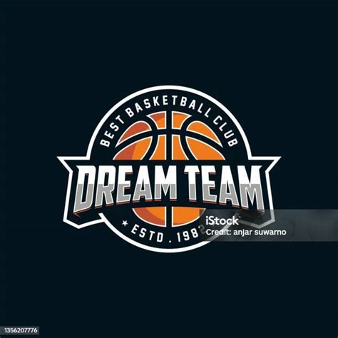 농구 클럽 아이콘 농구 클럽 엠블럼 어두운 배경에 디자인 템플릿 농구 팀 스포츠에 대한 스톡 벡터 아트 및 기타 이미지 농구 팀 스포츠 농구공 로고 Istock