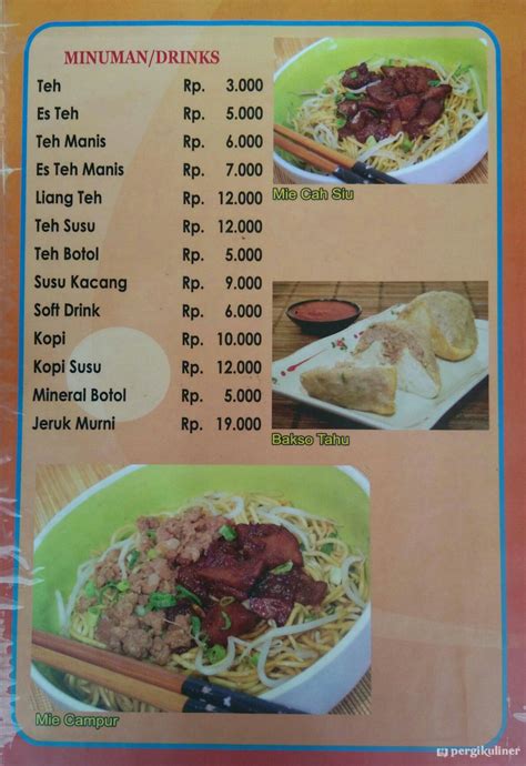 Selalu Diperbarui Menu Bakmie Aloi Karet Kuningan
