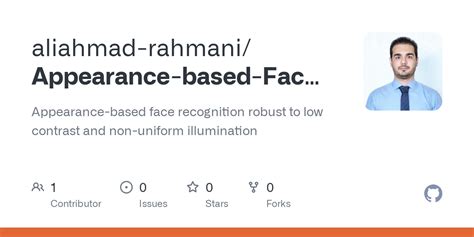 github aliahmad rahmani appearance based face recognition robust to