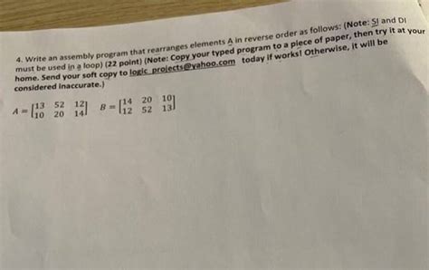 Solved Transcribed Image Text Mwrite An Assembly Program That 1 Answer Transtutors
