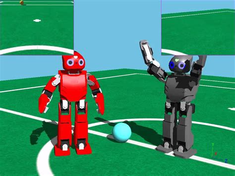 Robot Simulator Darwin Op In Webots Youtube