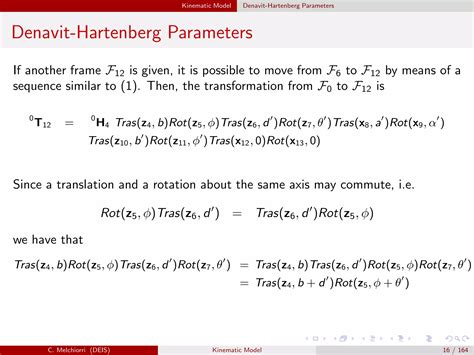 Kinematic Modelofrobotmanipulators 1 Ppt