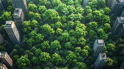 Aidriven Platforms For Optimizing Urban Tree Canopy Coverage Premium Ai Generated Image