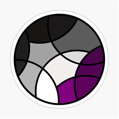 Subtle Asexual Pride Circle Sticker For Sale By Eerieenby Redbubble