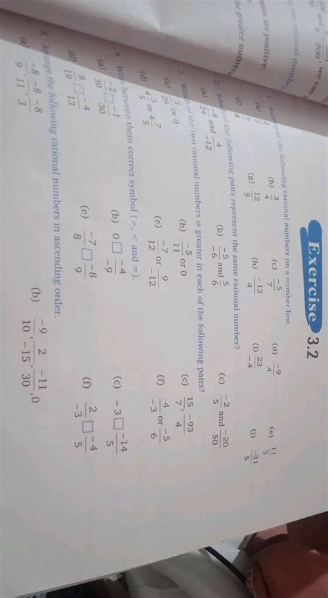 Arrange The Following Rational Numbers In Ascending Order 2 9−8 11−8