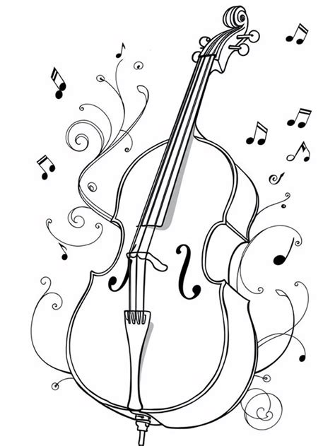 10 Free Cello Coloring Pages For Creative Fun And Relaxation