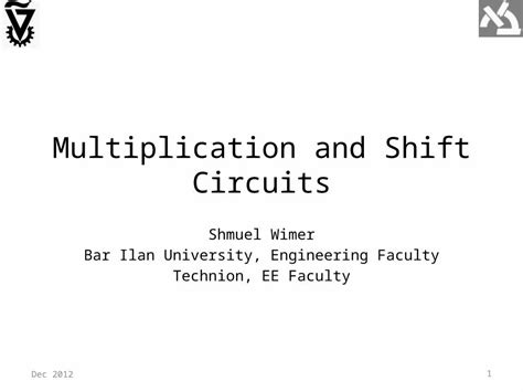 Pptx Multiplication And Shift Circuits Dokumentips