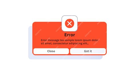 Premium Vector Error And Warning Messages App Interface Elements Flat Vector Illustration