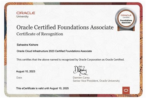 Sahastra Kishore On Linkedin Oraclecertified Cloudinfrastructure Occi Alwayslearning