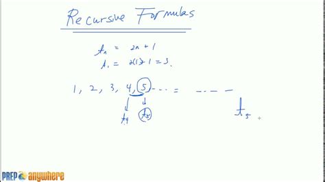 1 Introduction To Recursive Formula Youtube