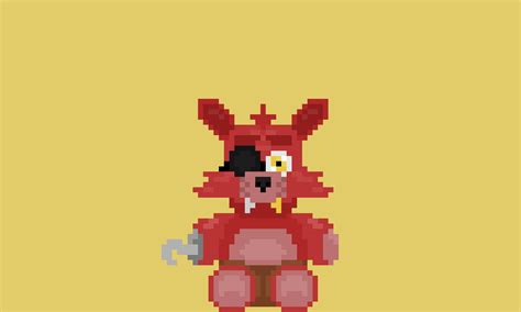 Foxy Plush Pixel Art