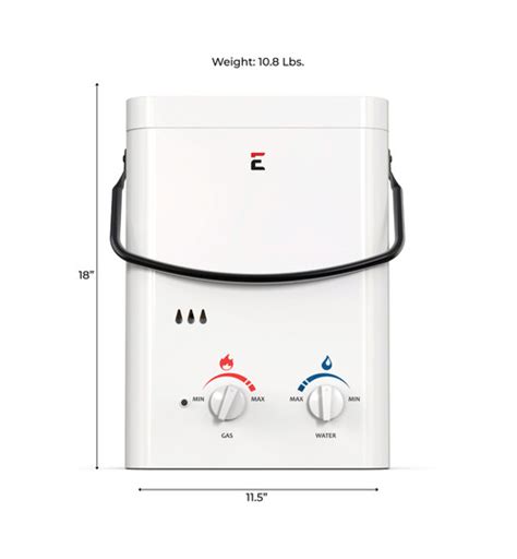 Portable Propane Tankless Water Heaters Eccotemp Ca
