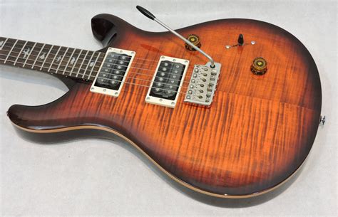 Prs Se Custom 24 Ltd Edition Orange Tiger Smokeburst Langley Guitar