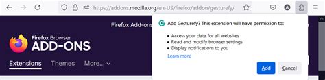 Manage Optional Permissions For Firefox Extensions Firefox Help