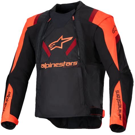 Alpinestars T Stunt Air Negra Rojo Fluor Rojo Motard Class