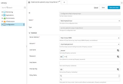Manage Secrets Using Cyberark Conjur · Digital Ai