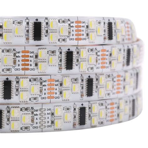 Double Row DMX RGBW LED Strip DC24V 15mm 600LEDs 16 4ft