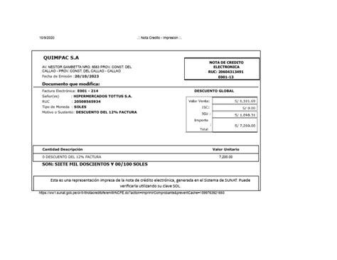 Modelo Nota De Credito Pdf Modelo Nota De Credito Pdf