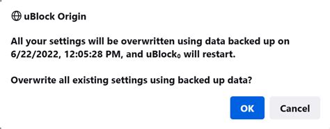 Cant Import Settings On Chromium Based Portable Browsers · Issue 2331 · Ublockoriginublock