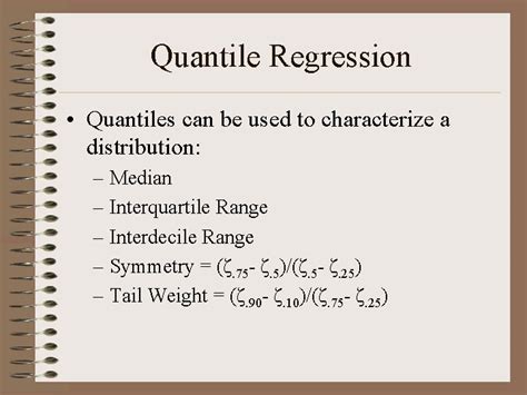quantile regression quantile regression the problem the estimator