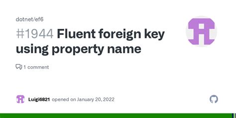 Fluent Foreign Key Using Property Name · Issue 1944 · Dotnetef6 · Github