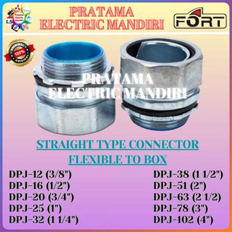 Jual Connector Besi For Flexible Conduit Konektor 1 DPJ 25 Flexible To Box Jakarta Barat