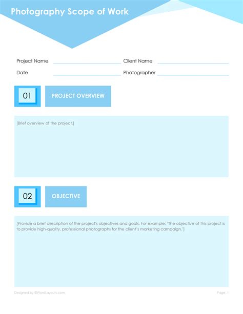 Consulting Scope Of Work Template Wordlayouts