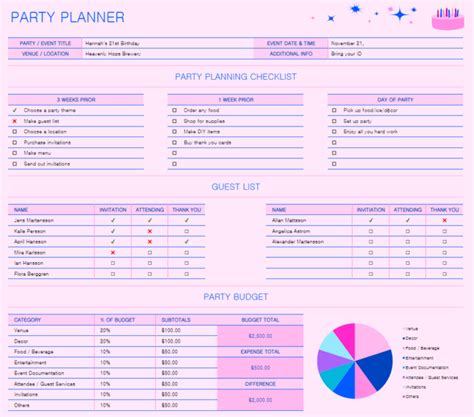 Free Event Planning Templates In Excel ClickUp