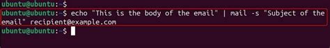 Mail Command In Linux