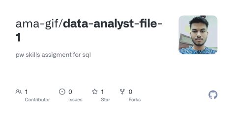 Github Ama Data Analyst File 1 Pw Skills Assigment For Sql