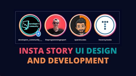 Replicating Instagram Story Ui Design Instagram Story Ui Design Using Html And Css Youtube
