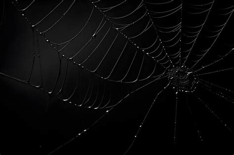 Premium Ai Image Spiderweb Overlay Dark Background Cobweb Design Element