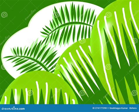 Green White Digital Paint Backgroud Wallpaper Stock Illustration