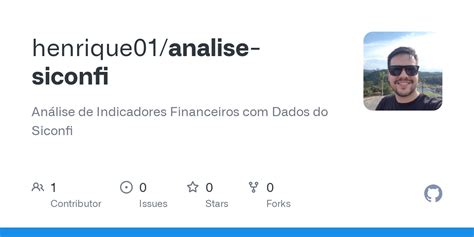 Github Henrique01analise Siconfi Análise De Indicadores Financeiros Com Dados Do Siconfi