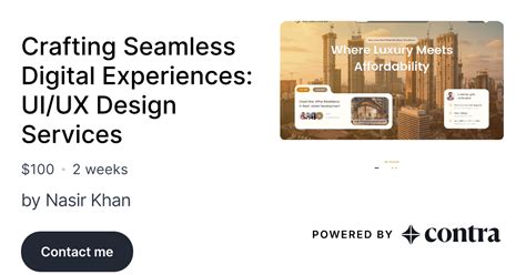Crafting Seamless Digital Experiences Uiux Design Services By Nasir Khan