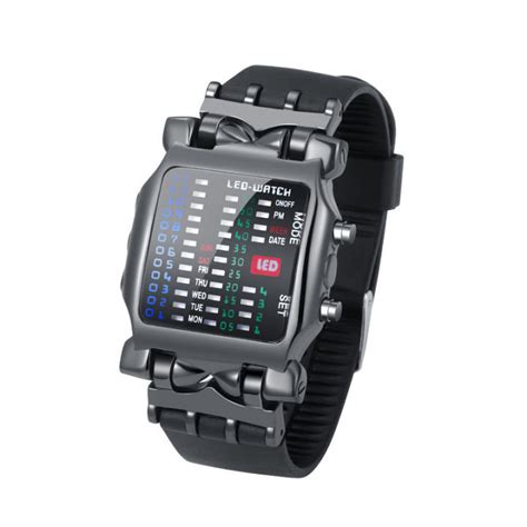 Binary Led Electronic Watch Creative Led Mens Watch Darazpk