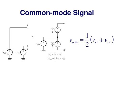 Common Mode Signal Output Differential Amplifier At Rick Lewis Blog