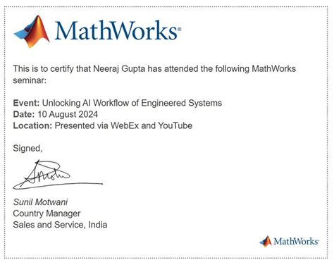 Learn About Ai Workflow With Matlab Neeraj Gupta Posted On The Topic