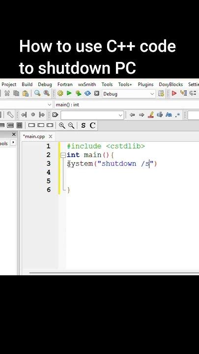 How To Shutdown A Pc Using C Code Shorts Cpp Cppprogramming Youtube