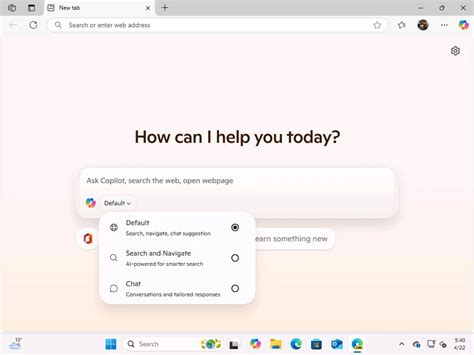 Microsoft добавляет Copilot на страницу новой вкладки в Edge