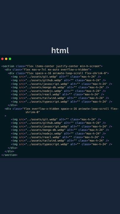Simple Infinite Horizontal Scroll Tailwind Css Frontenddeveloper