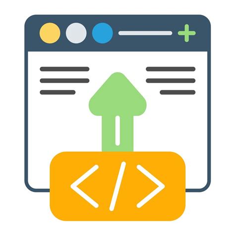 Premium Vector Code Deployment Flat Illustration