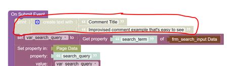 Commenting Block In Codeless Suggestionsideas Backendless Support