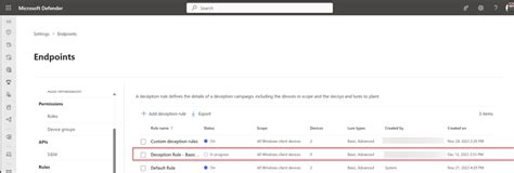 How To Use Deception In Microsoft Defender For Endpoint Defender Xdr