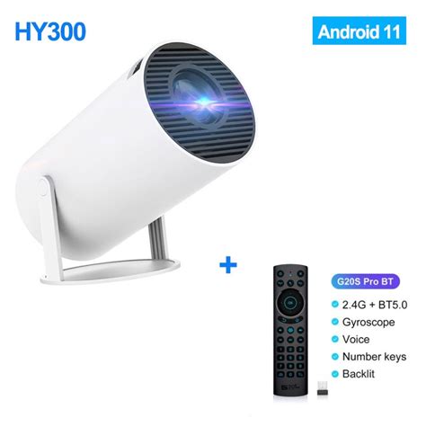 HY300 4K Projector Smart Mini Portable Android 11 0 5G WIFI For SAMSUNG Apple Phone Outdoor