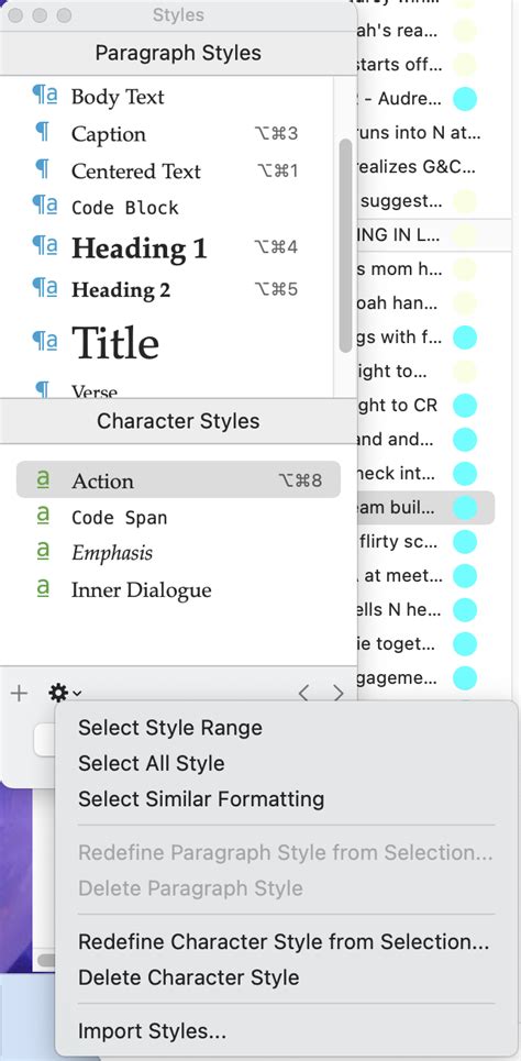Only Show One Highlight Color At A Time Scrivener For MacOS Literature Latte Forums