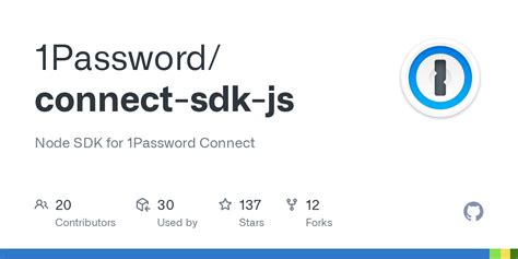 Github 1passwordconnect Sdk Js Node Sdk For 1password Connect