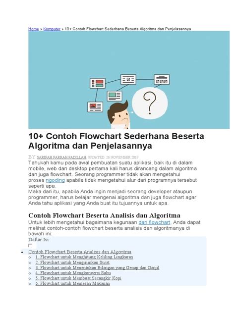Contoh Contoh Flowchart Pdf